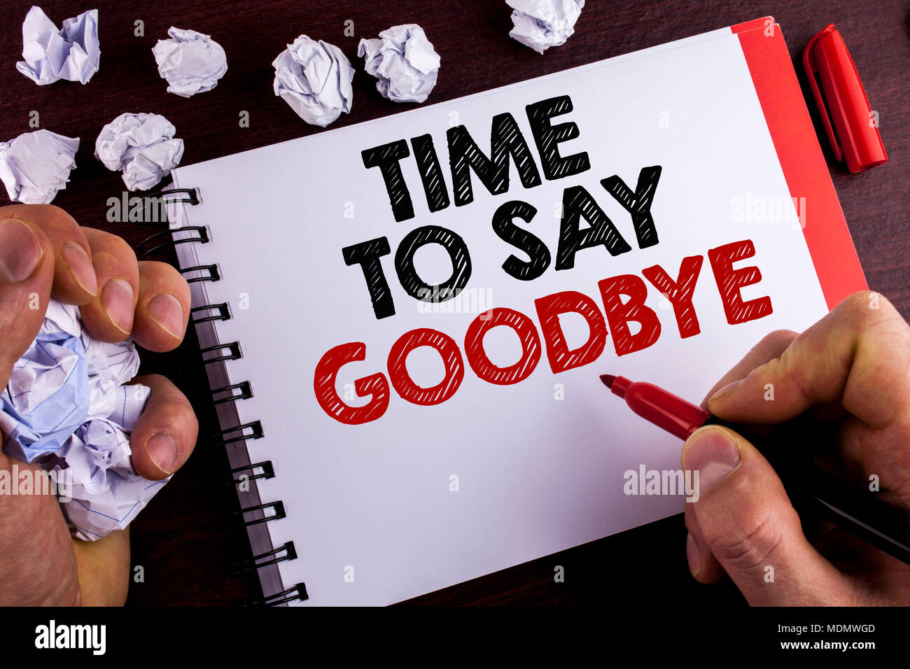 Man saying goodbye at airport hi-res stock photography and images - Alamy