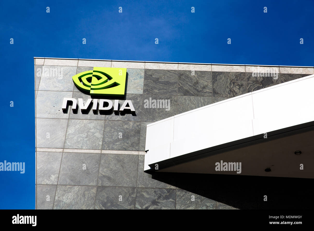 Santa Clara, CA - Feb. 1, 2018: NVIDIA Corp., leader of Artificial ...