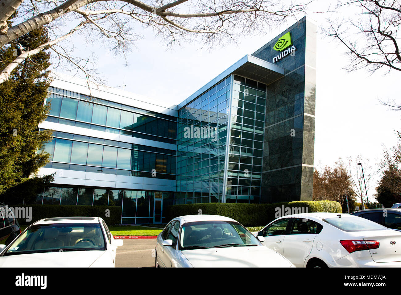 Santa Clara, CA - Feb. 1, 2018: NVIDIA Corp., leader of Artificial ...