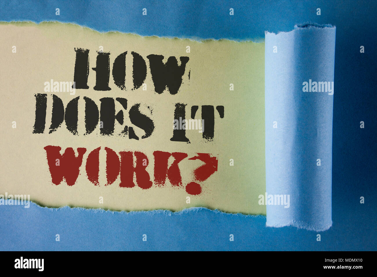 Writing note showing How Does It Work Question. Business photo ...