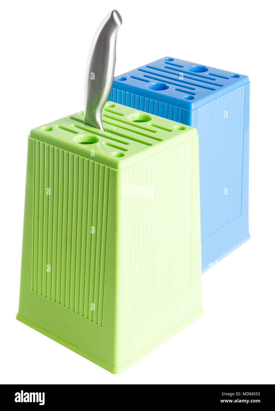 Chrome knife block Cut Out Stock Images & Pictures - Alamy