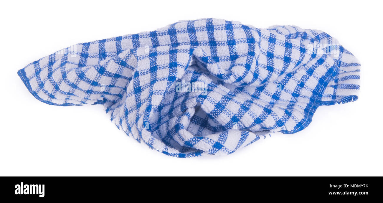 Kitchen towel on a white background Stock Photo - Alamy