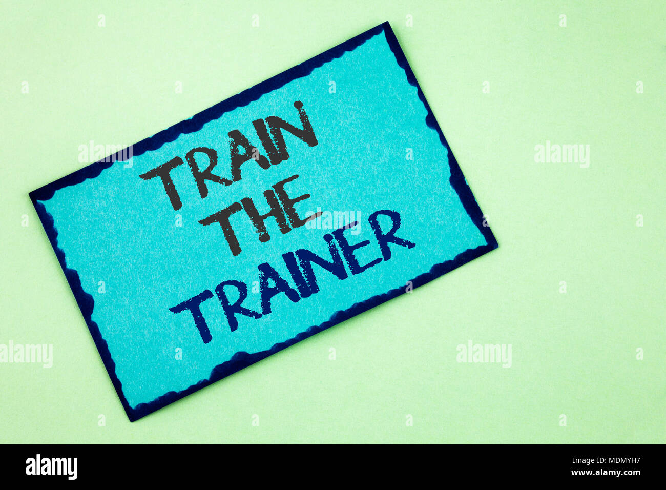Conceptual hand writing showing Train The Trainer. Business photo text ...