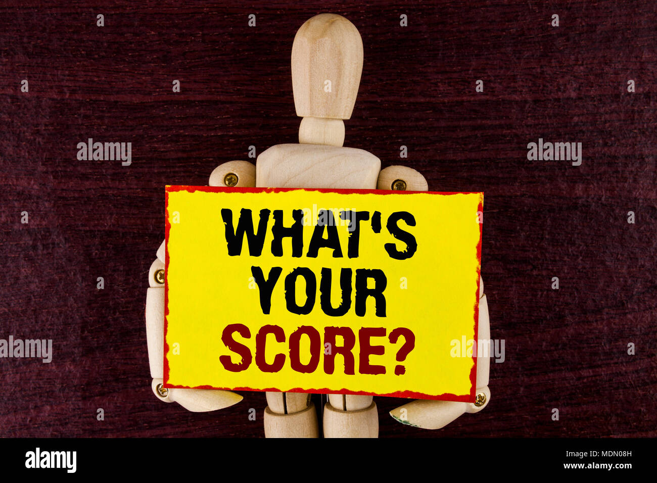 Word writing text What Is Your Score Question. Business concept for ...