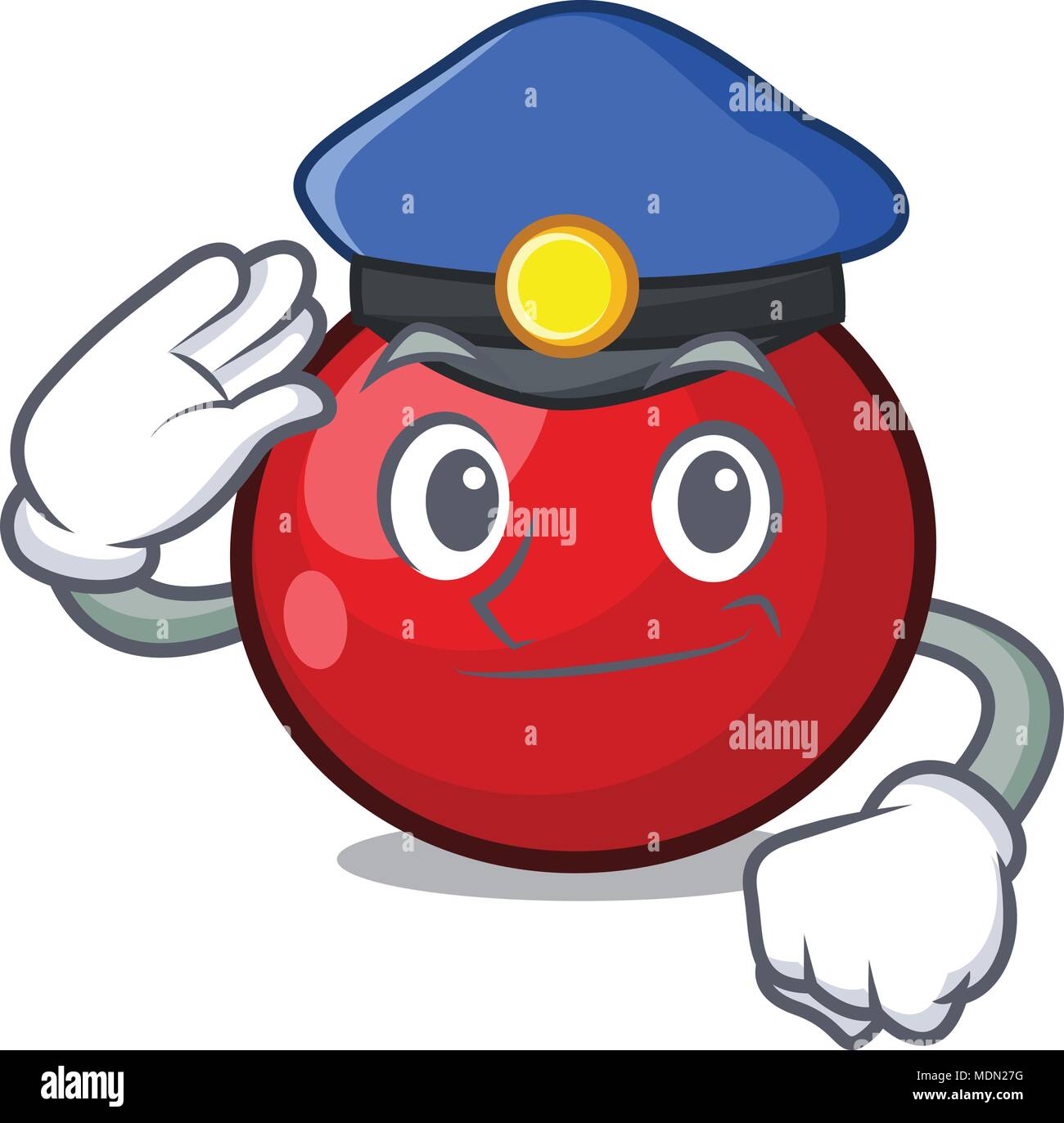 Police red currant character cartoon Stock Vector Image & Art - Alamy