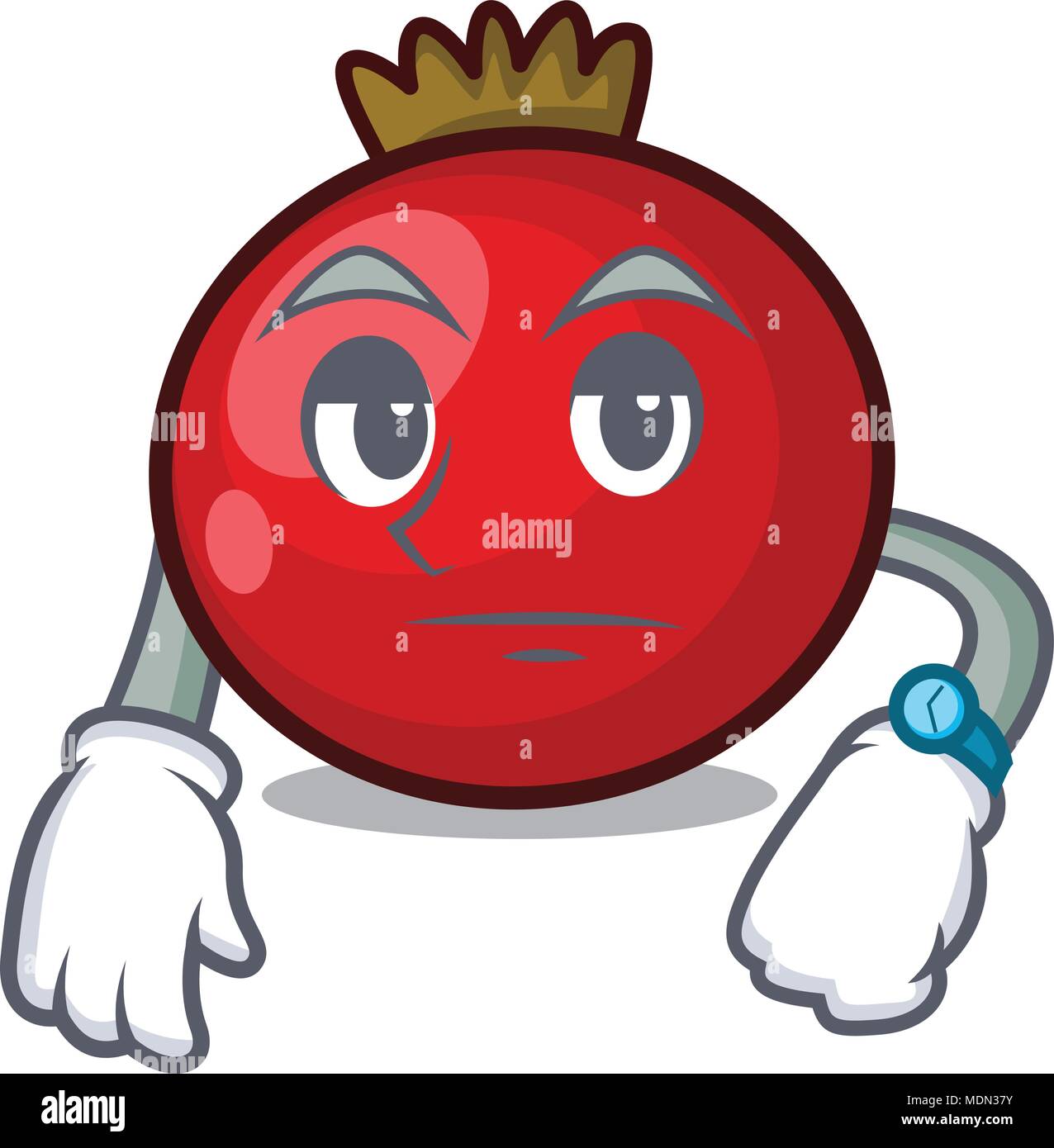 Waiting red currant mascot cartoon Stock Vector Image & Art - Alamy