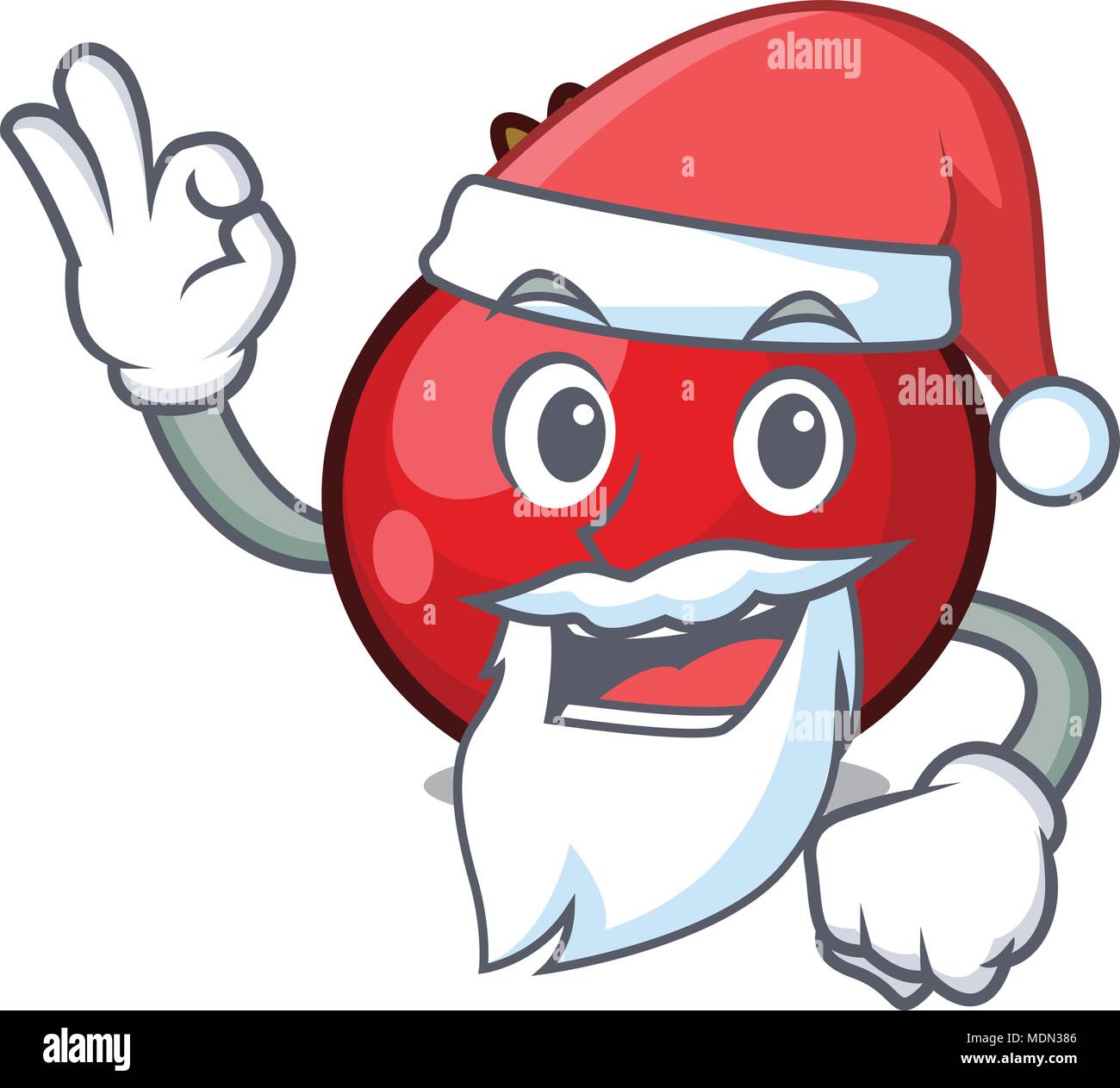 Santa red currant mascot cartoon Stock Vector Image & Art - Alamy