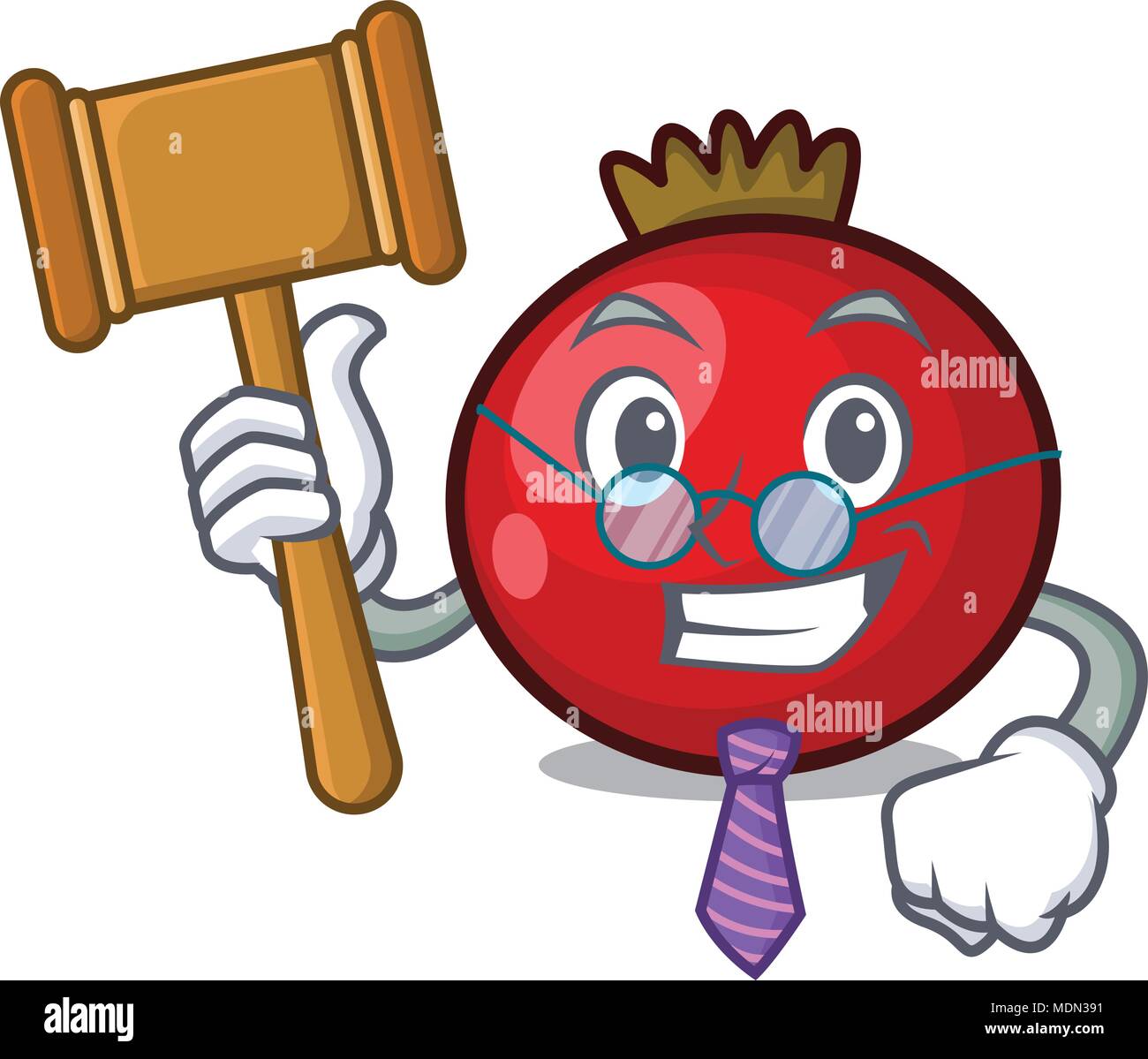 Judge red currant mascot cartoon Stock Vector Image & Art - Alamy