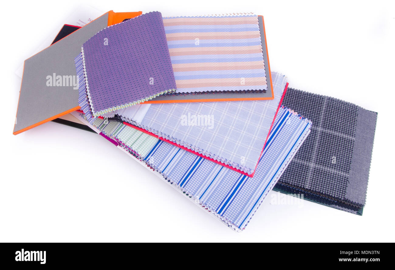 Fashion design fabric swatches Cut Out Stock Images & Pictures - Alamy