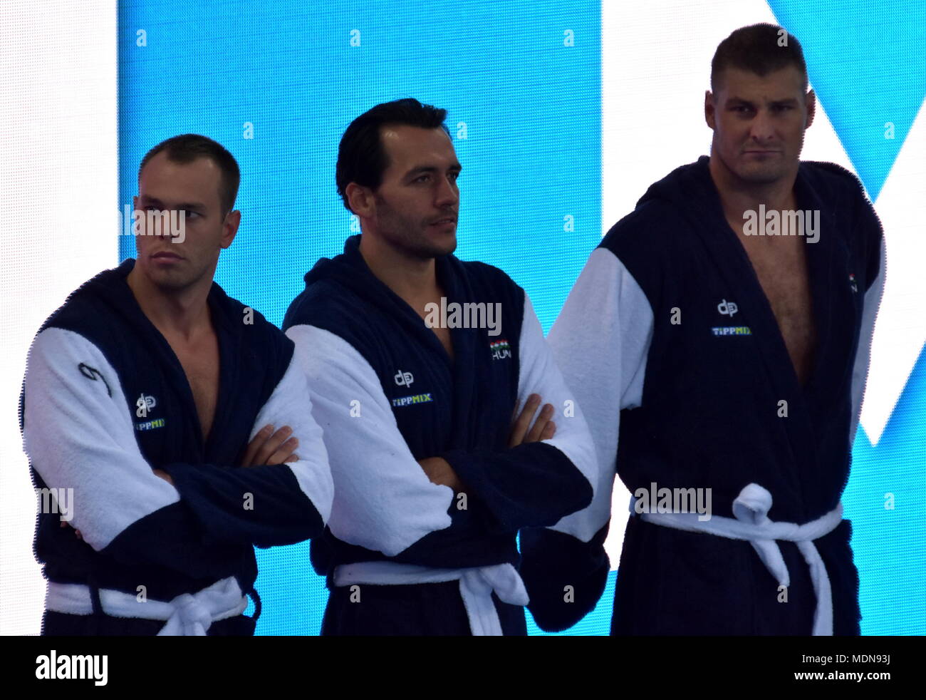 Budapest, Hungary - Jul 17, 2017. ERDELYI Balazs, GOR-NAGY Miklos and ...