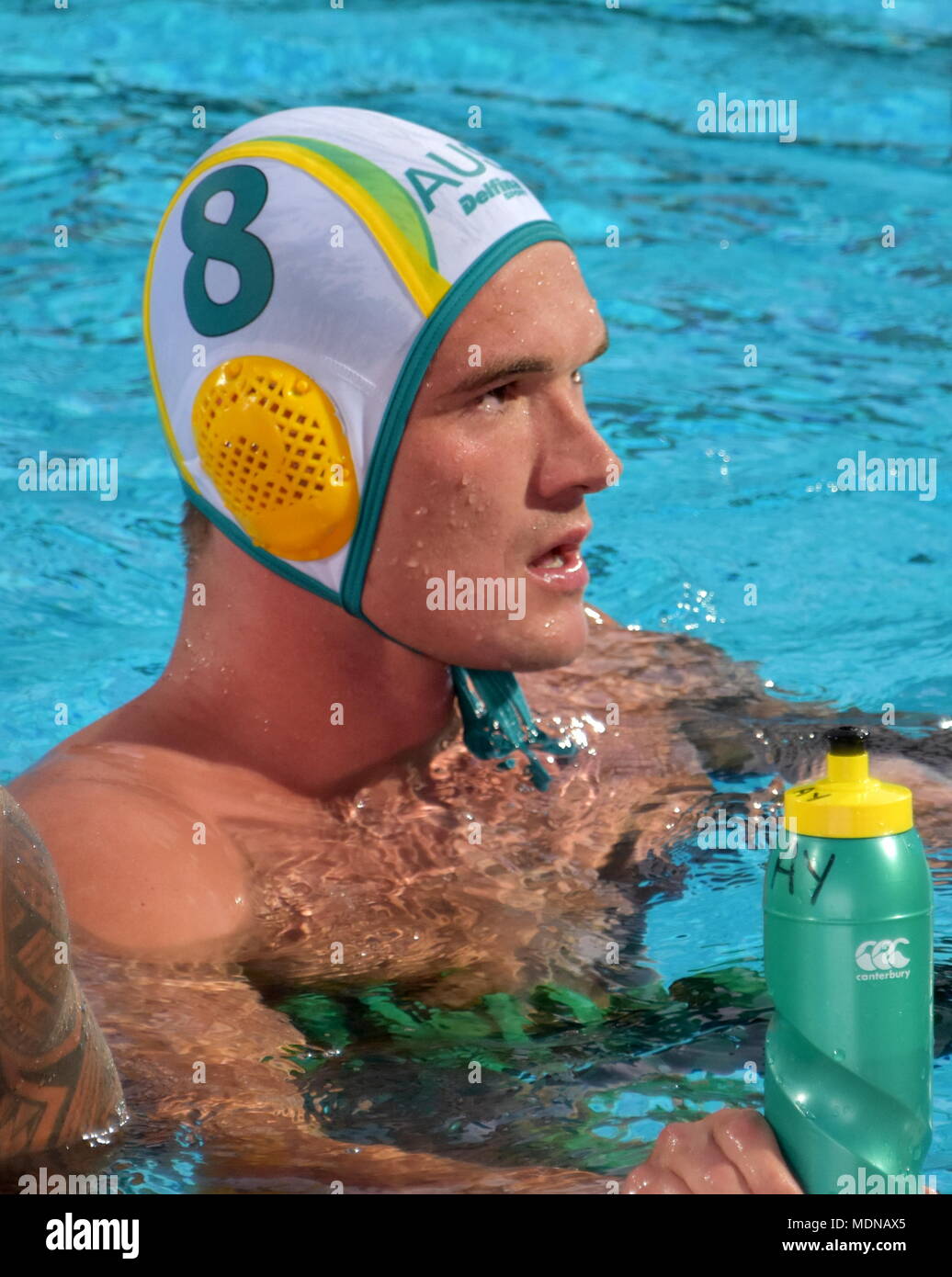 Budapest, Hungary - Jul 17, 2017. YOUNGER Aaron, australian waterpolo ...