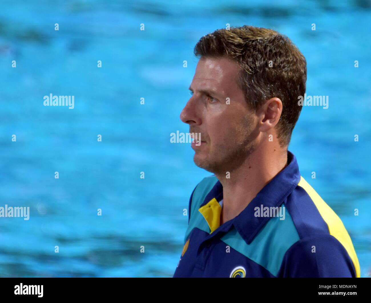 Budapest, Hungary - Jul 17, 2017. FATOVIC Elvis, head coach of ...