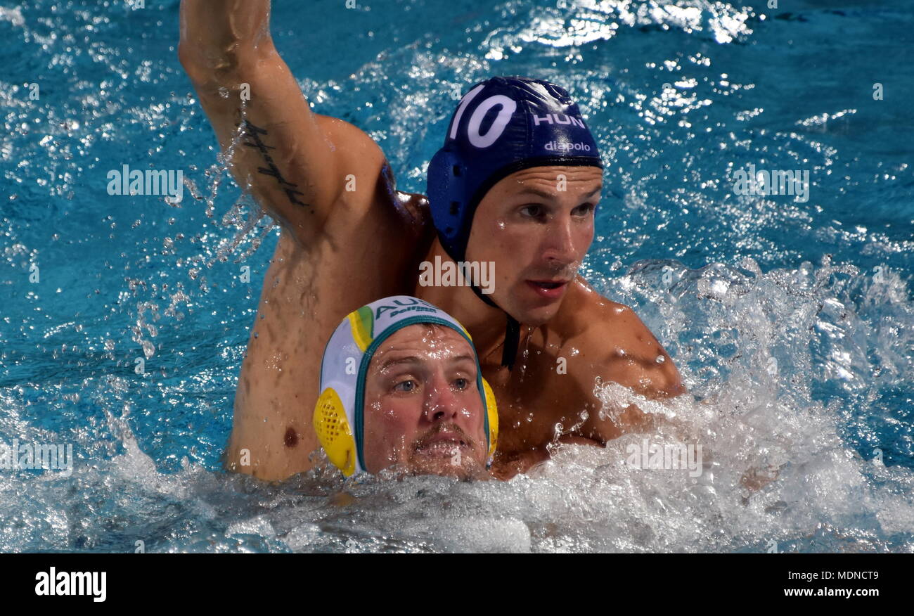 Budapest, Hungary - Jul 17, 2017. VARGA Denes (HUN) waterpolo player ...