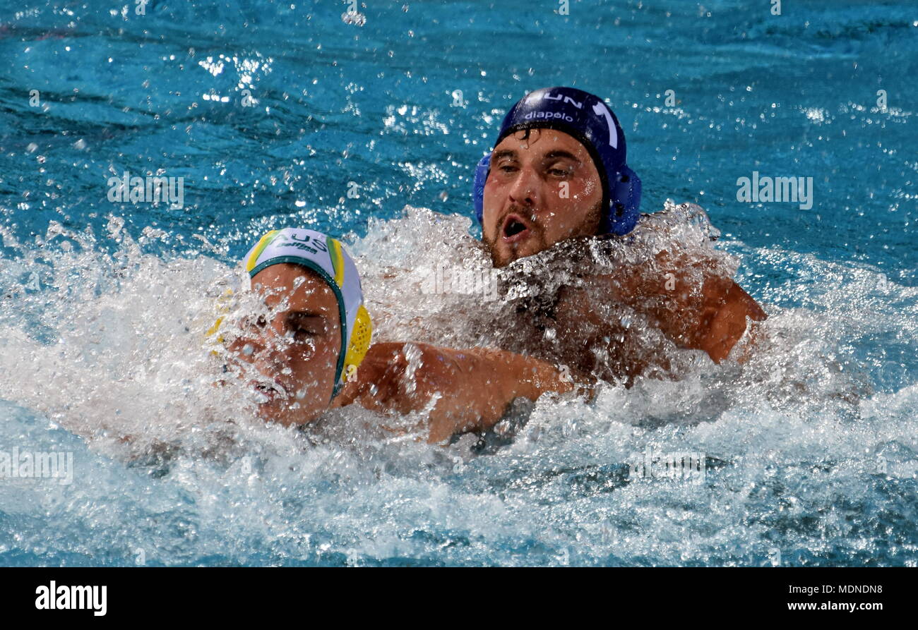 Budapest, Hungary - Jul 17, 2017. MEZEI Tamas (HUN) fights with FORD ...