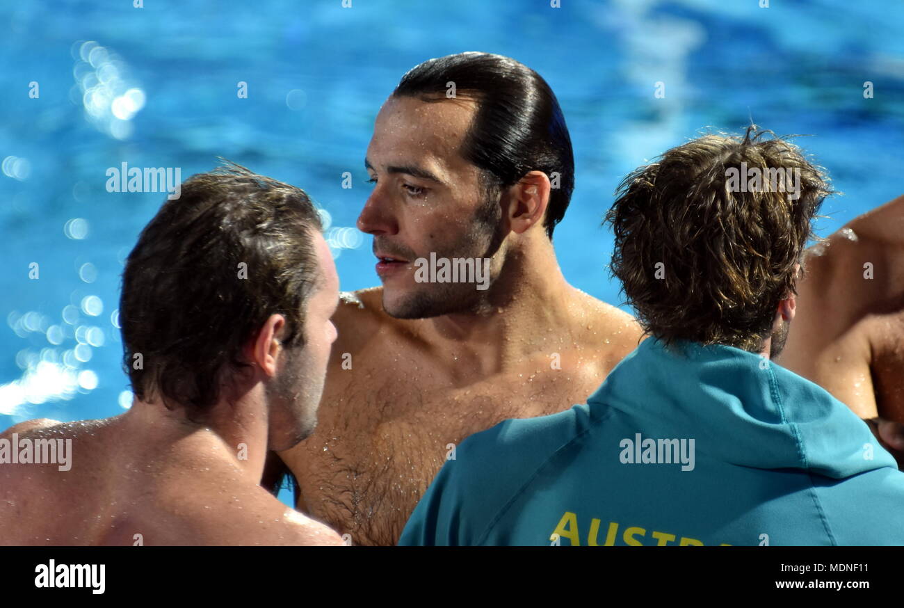 Budapest, Hungary - Jul 17, 2017. GOR-NAGY Miklos, hungarian waterpolo ...