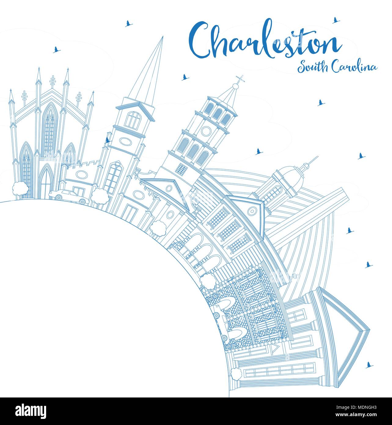 Charleston buildings Stock Vector Images - Alamy