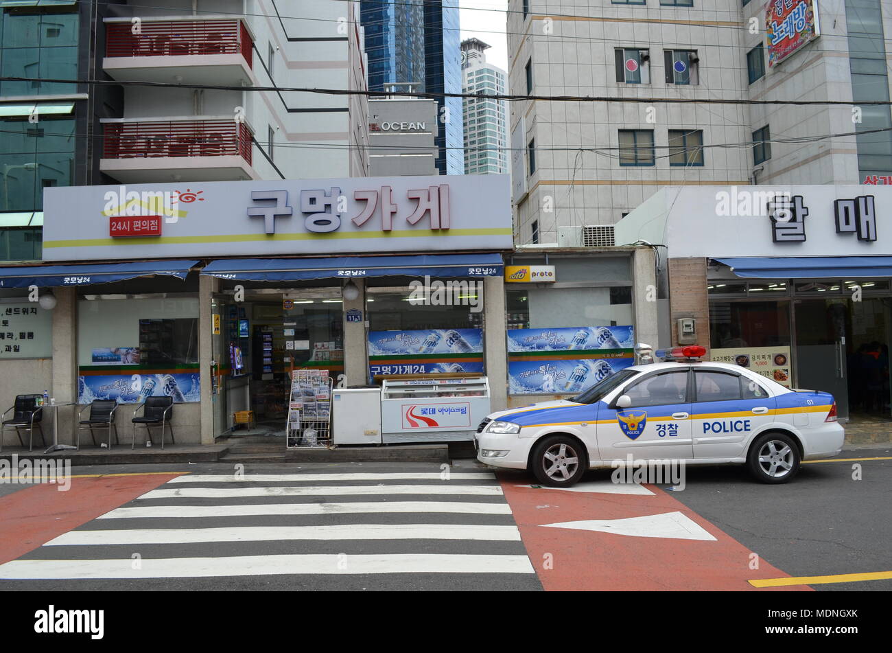 Police car busan south korea hi-res stock photography and images - Alamy