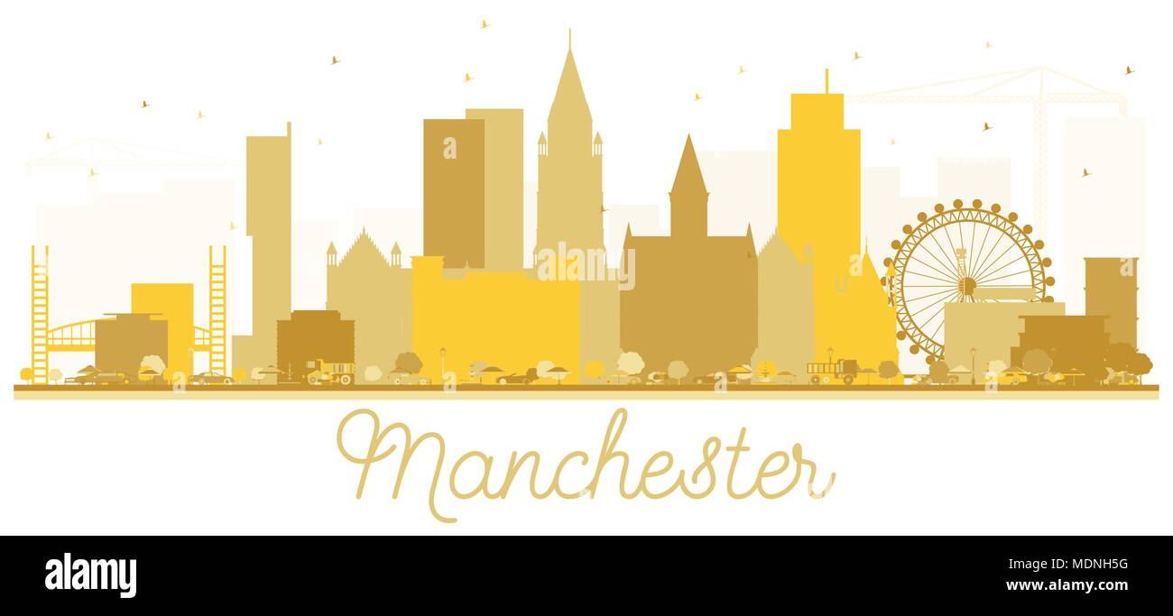 Manchester skyline silhouette hi-res stock photography and images - Alamy