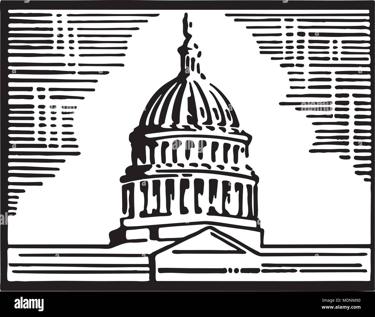 Capitol building art Stock Vector Images - Alamy