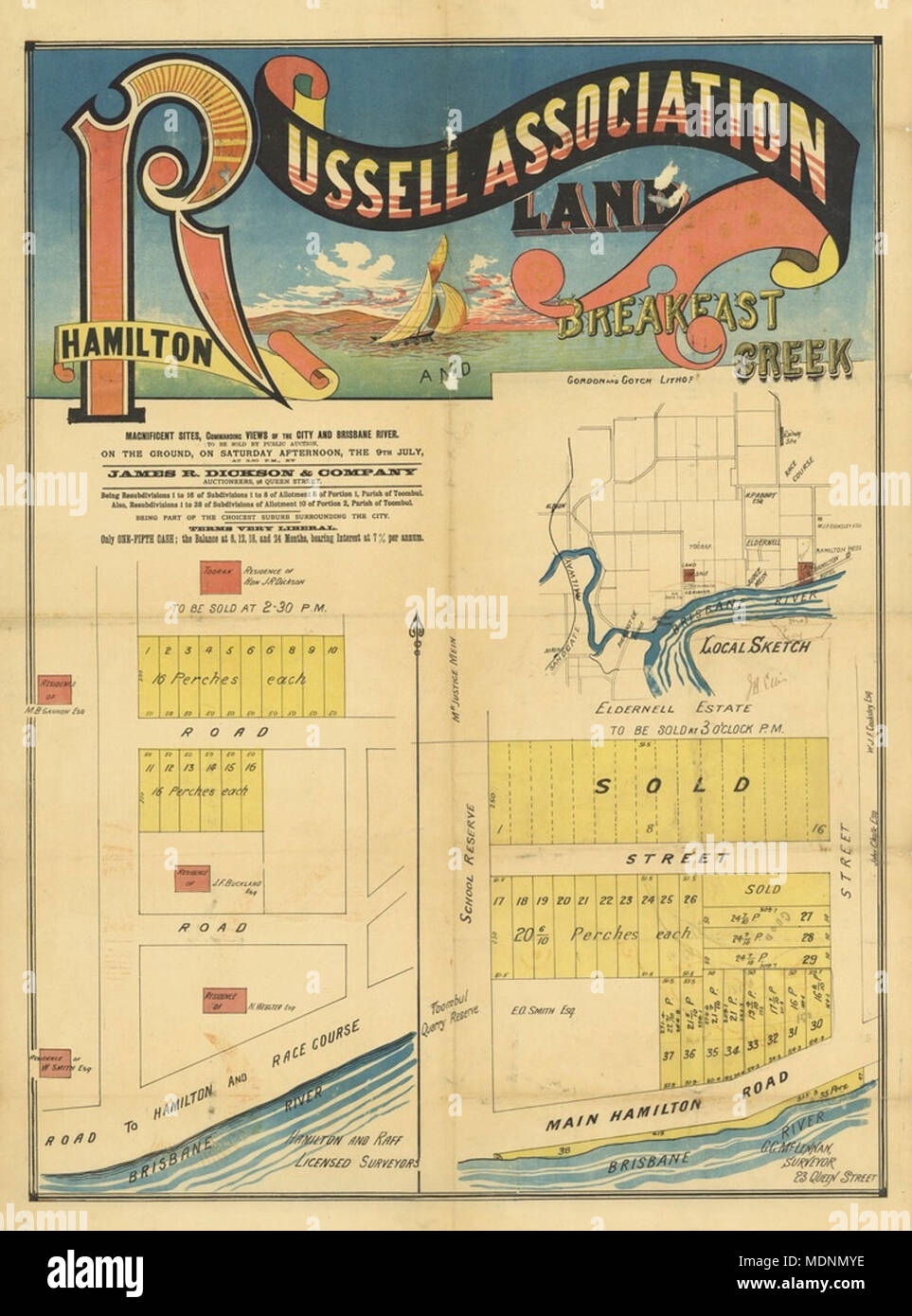 Map of russell hi-res stock photography and images - Alamy