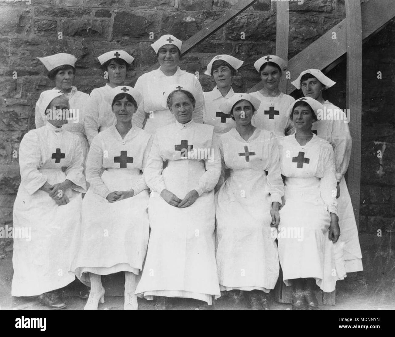 Saturday workers in the Red Cross Kitchen, Brisbane, ca 1918 Stock ...