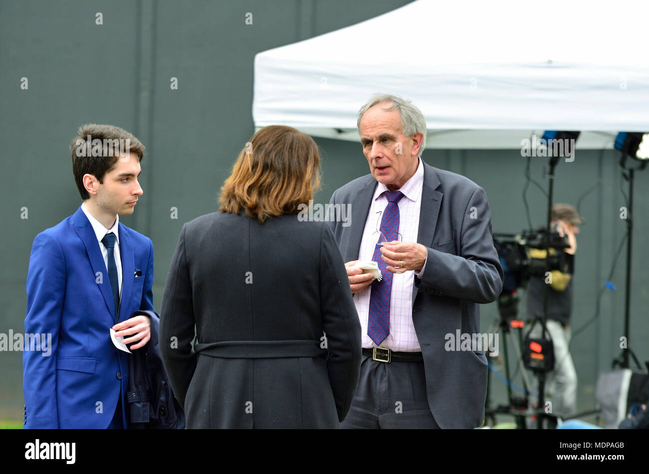 Peter Bone MP (Con: Wellingborough) on College Green, Westminster ...