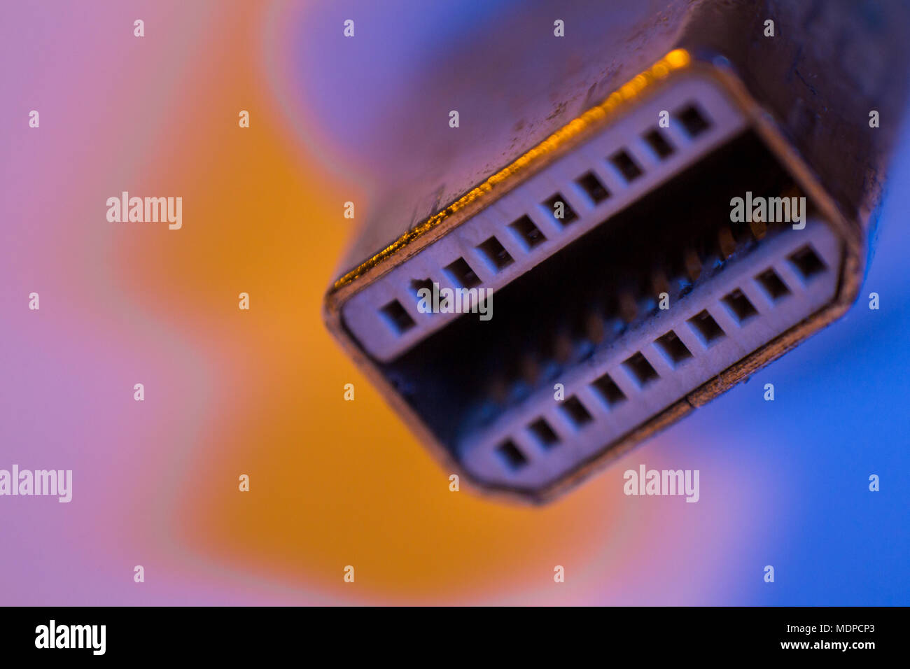Macro closeup mini displayport hi-res stock photography and images - Alamy