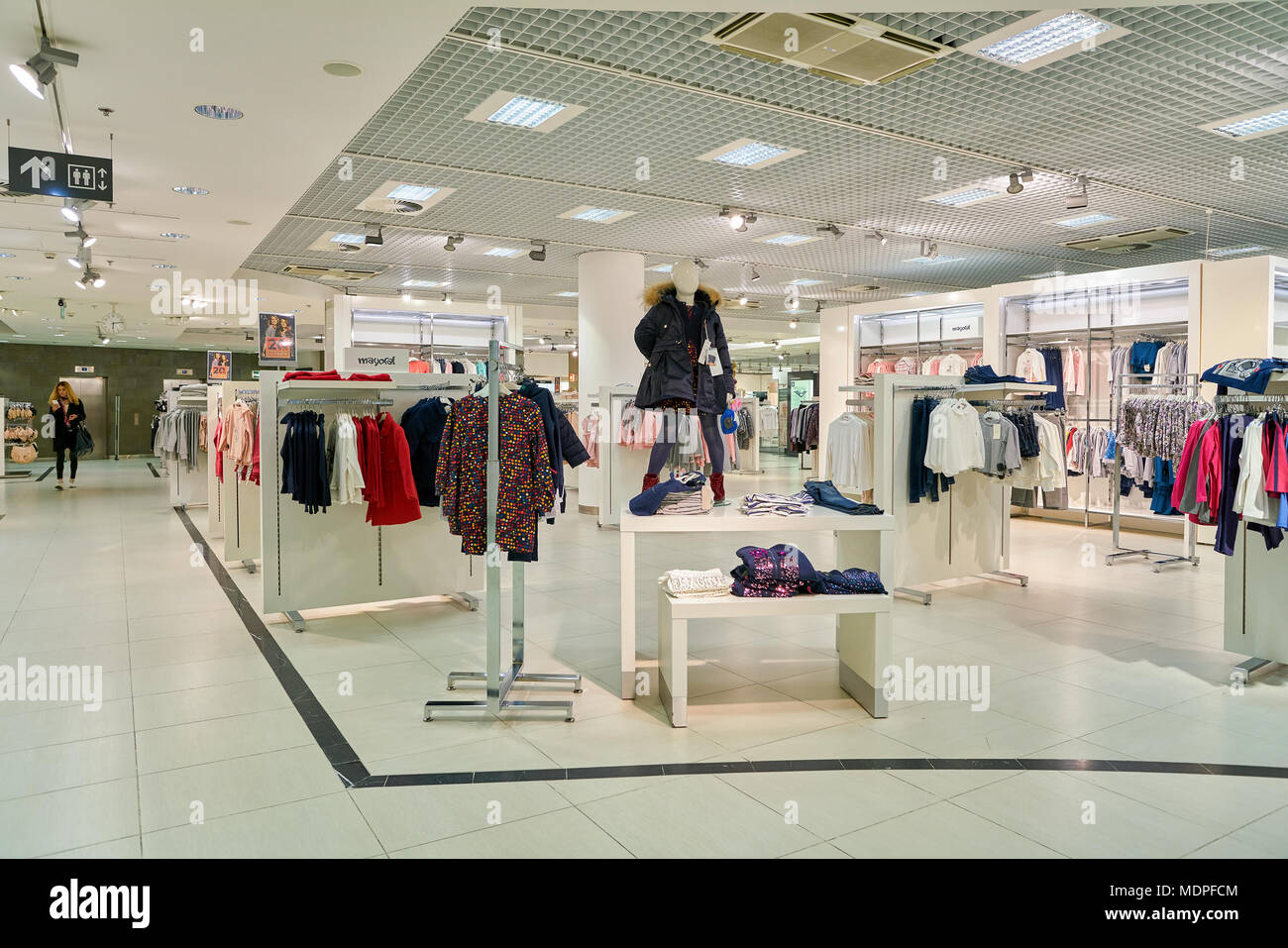 SAINT PETERSBURG, RUSSIA - CIRCA OCTOBER, 2017: inside "Stockmann ...