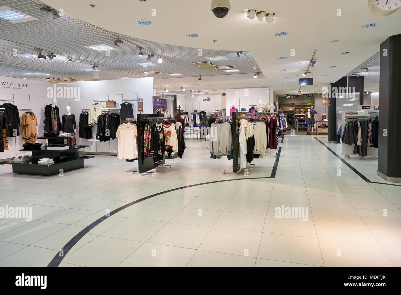 SAINT PETERSBURG, RUSSIA - CIRCA OCTOBER, 2017: inside "Stockmann ...