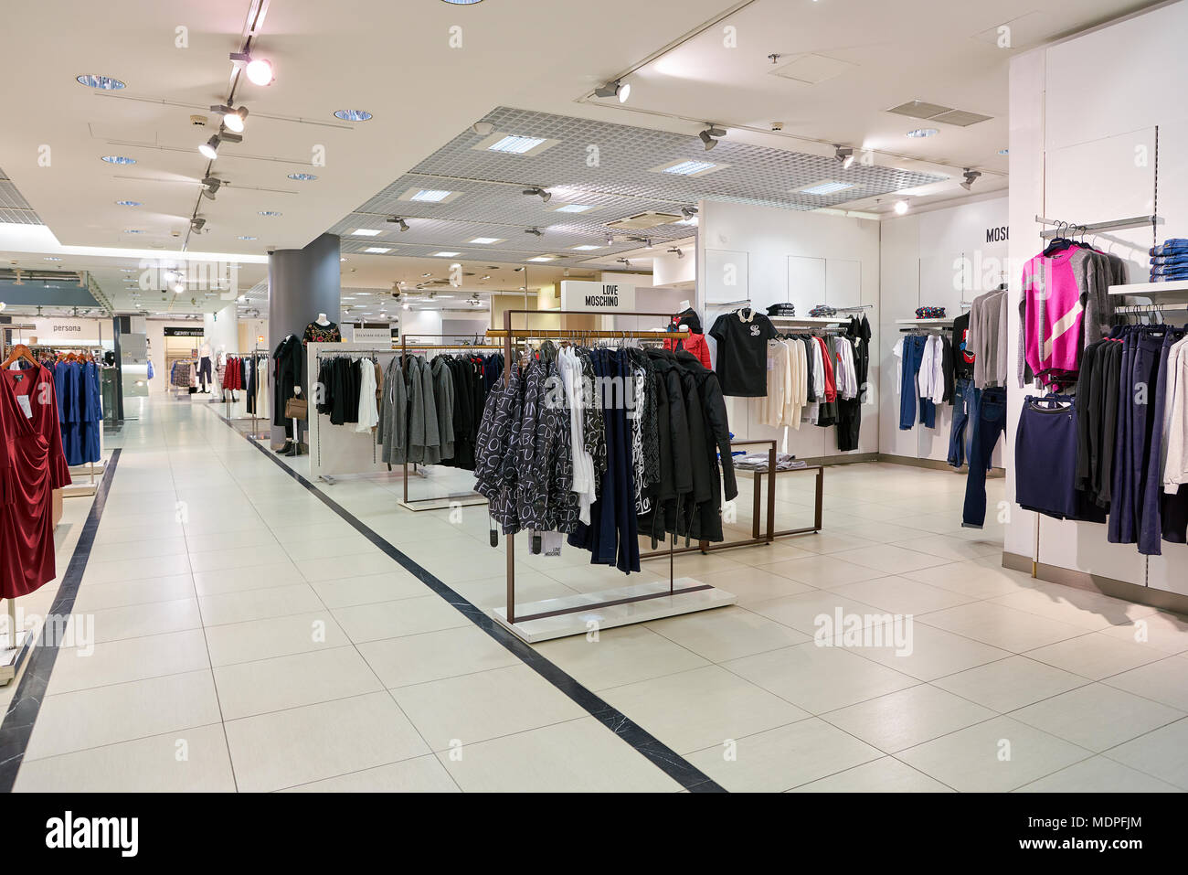 SAINT PETERSBURG, RUSSIA - CIRCA OCTOBER, 2017: inside "Stockmann ...