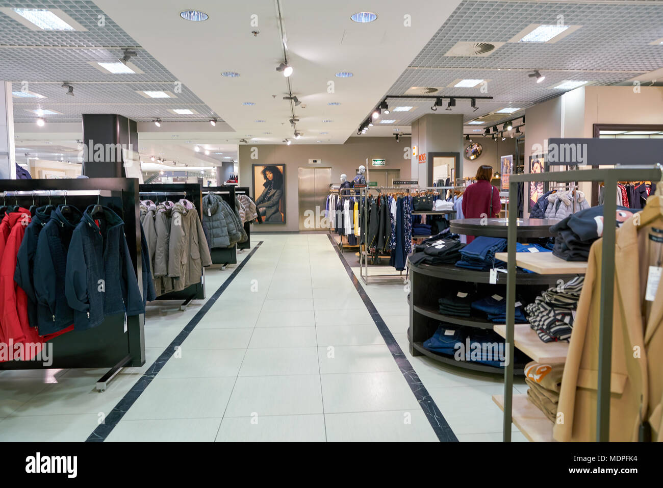 SAINT PETERSBURG, RUSSIA - CIRCA OCTOBER, 2017: inside "Stockmann ...