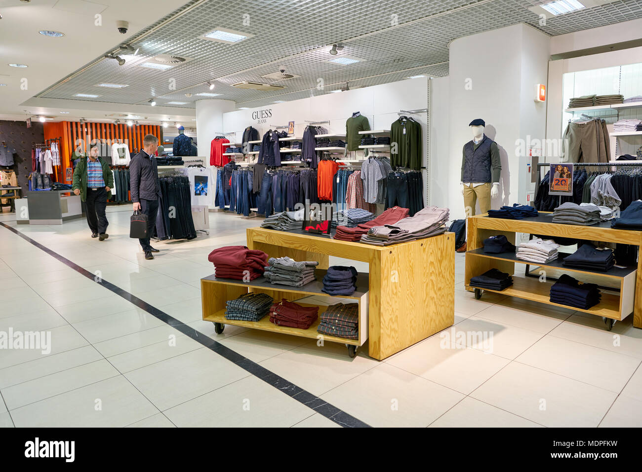 SAINT PETERSBURG, RUSSIA - CIRCA OCTOBER, 2017: inside "Stockmann ...
