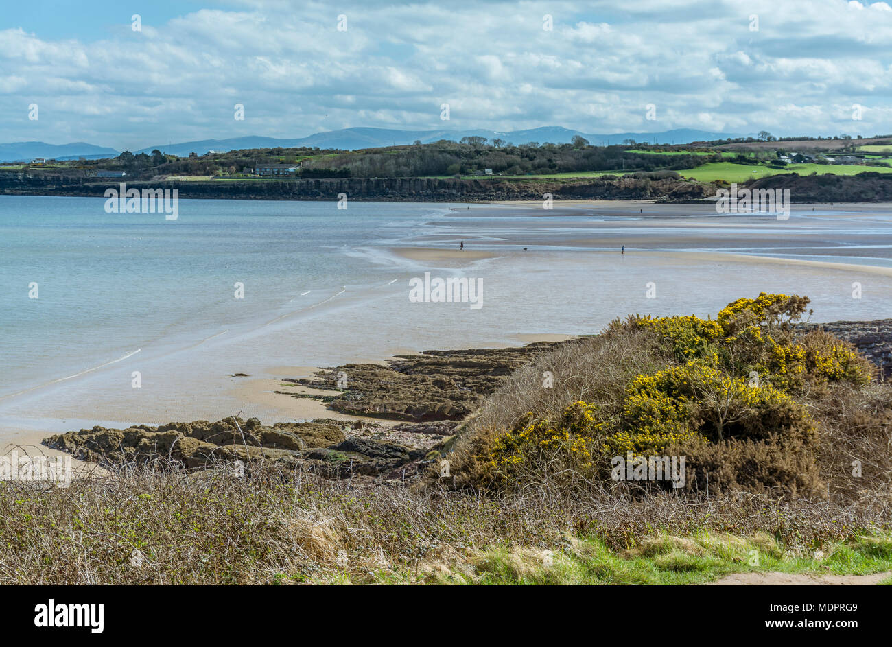 A view of Lligwy beach on Anglesey, in North Wales Stock Photo - Alamy