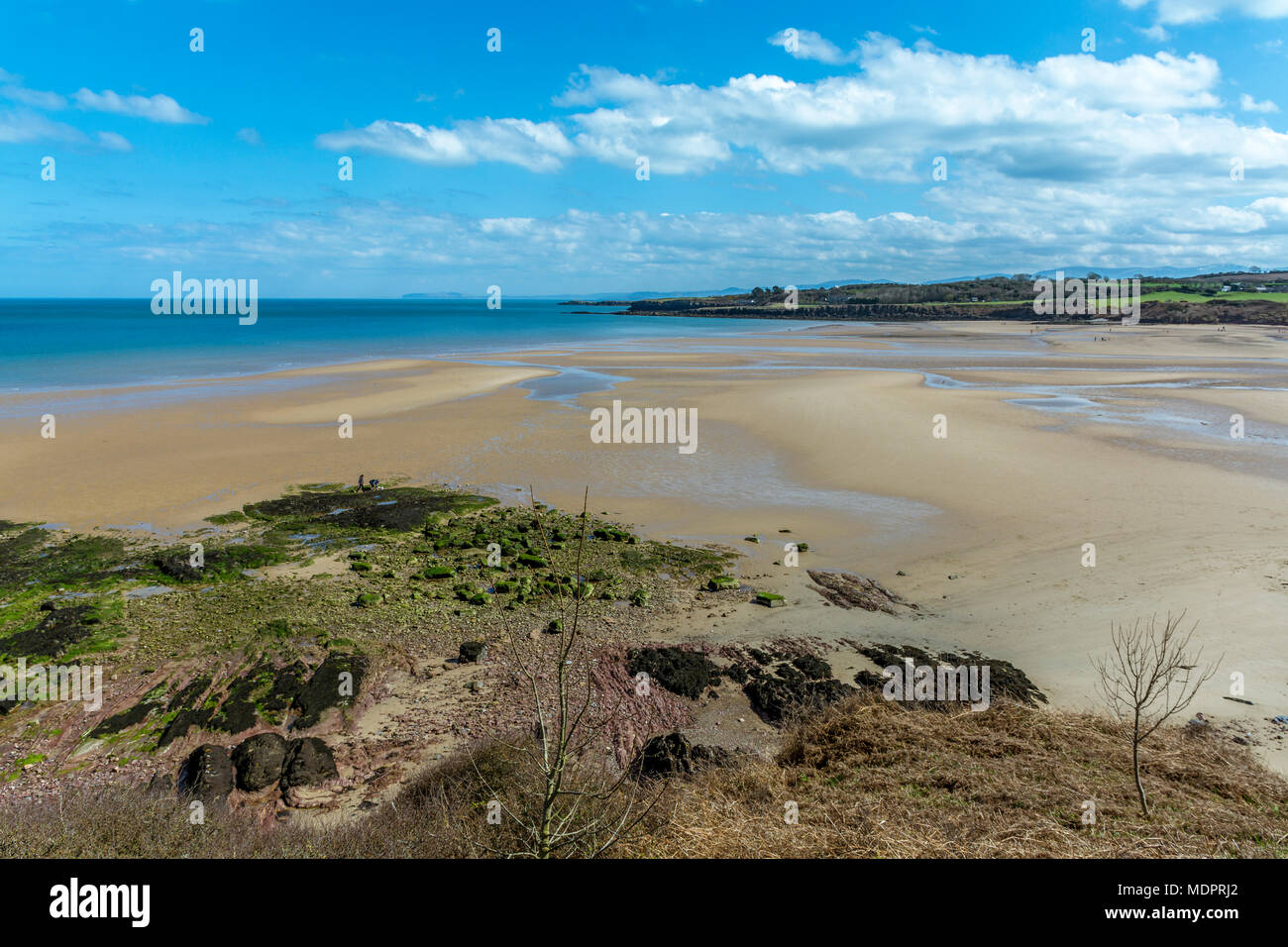 A view of Lligwy beach on Anglesey, in North Wales Stock Photo - Alamy
