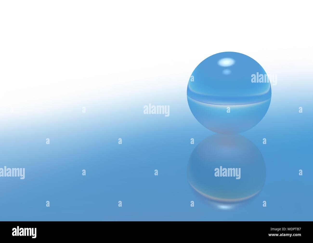 Blue Glass Sphere with Reflection Stock Vector Image & Art - Alamy
