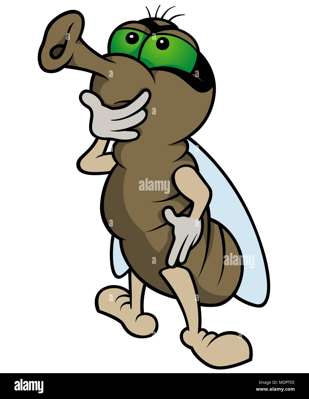 Cartoon illustration funny fly housefly hi-res stock photography and ...