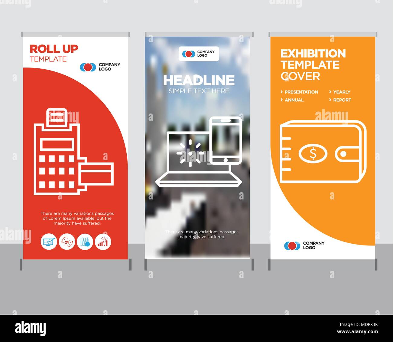 purse modern business roll up banner design template, internet creative ...