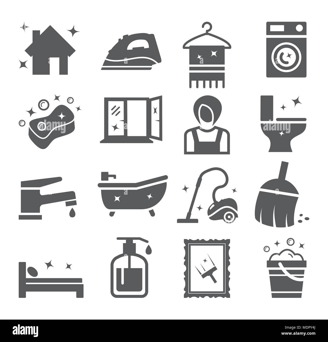 Glass cleaning spray Stock Vector Images - Alamy