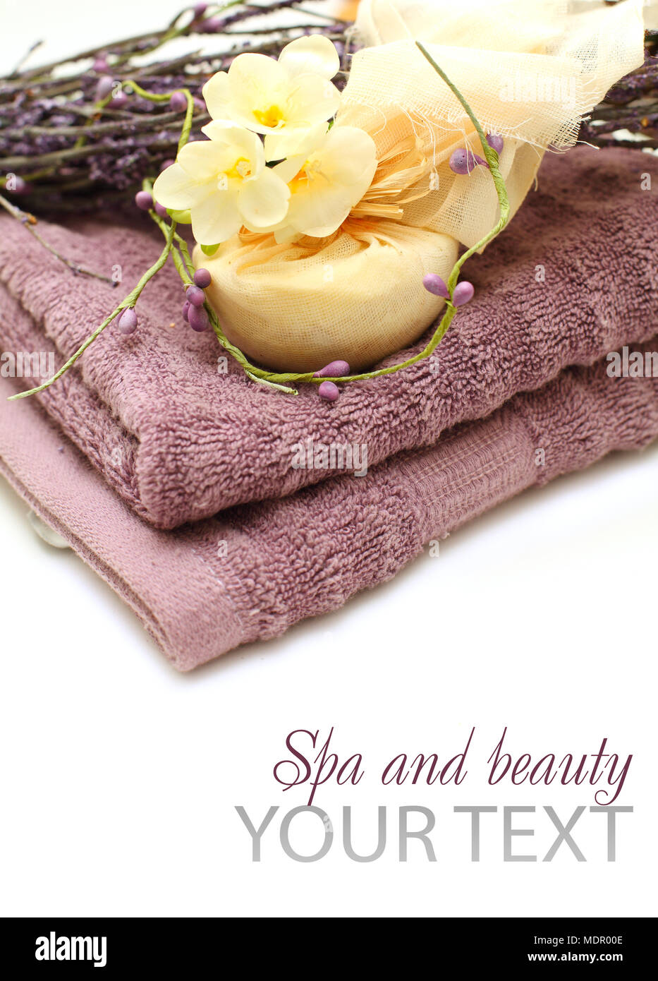 Spa background - spring blossom Stock Photo - Alamy