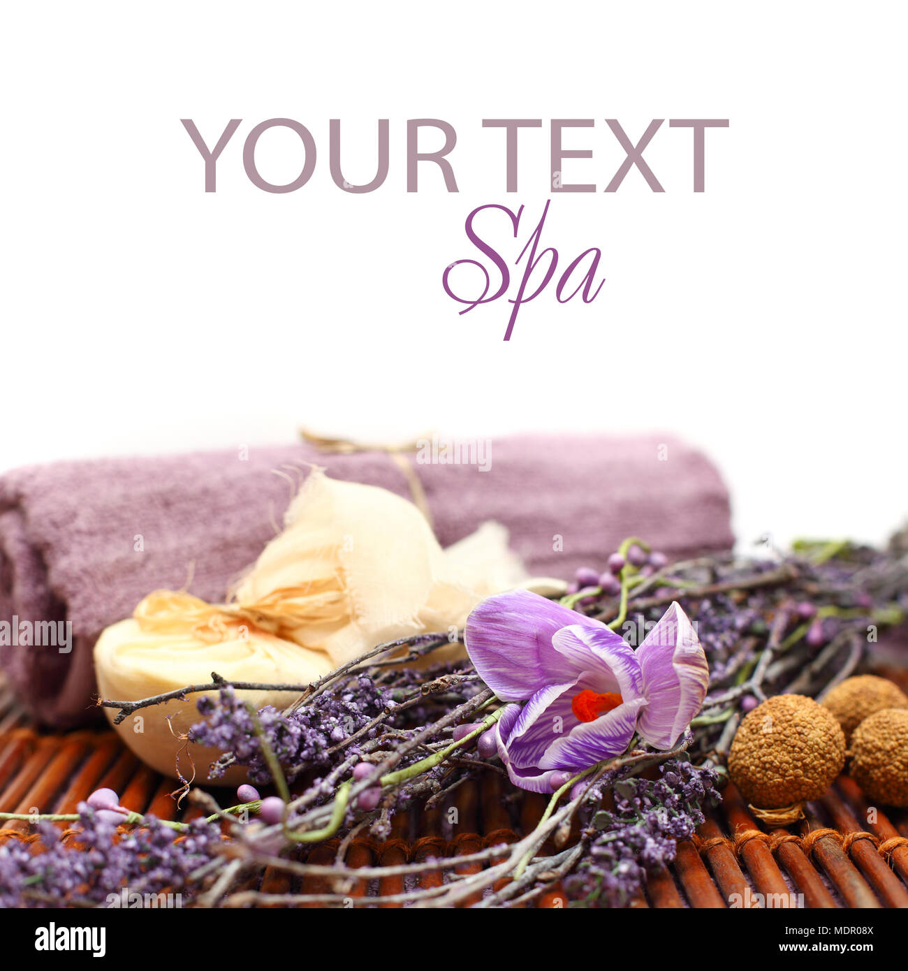 Spa background - floral and beautiful Stock Photo - Alamy