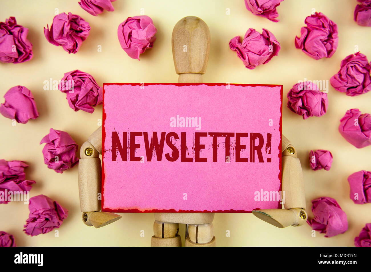 Handwriting text Newsletter Motivational Call. Concept meaning Bulletin ...