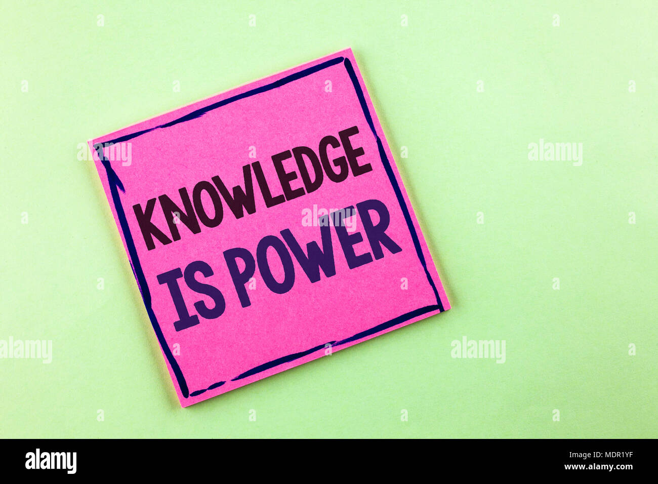Text sign showing Knowledge Is Power. Conceptual photo learning will ...