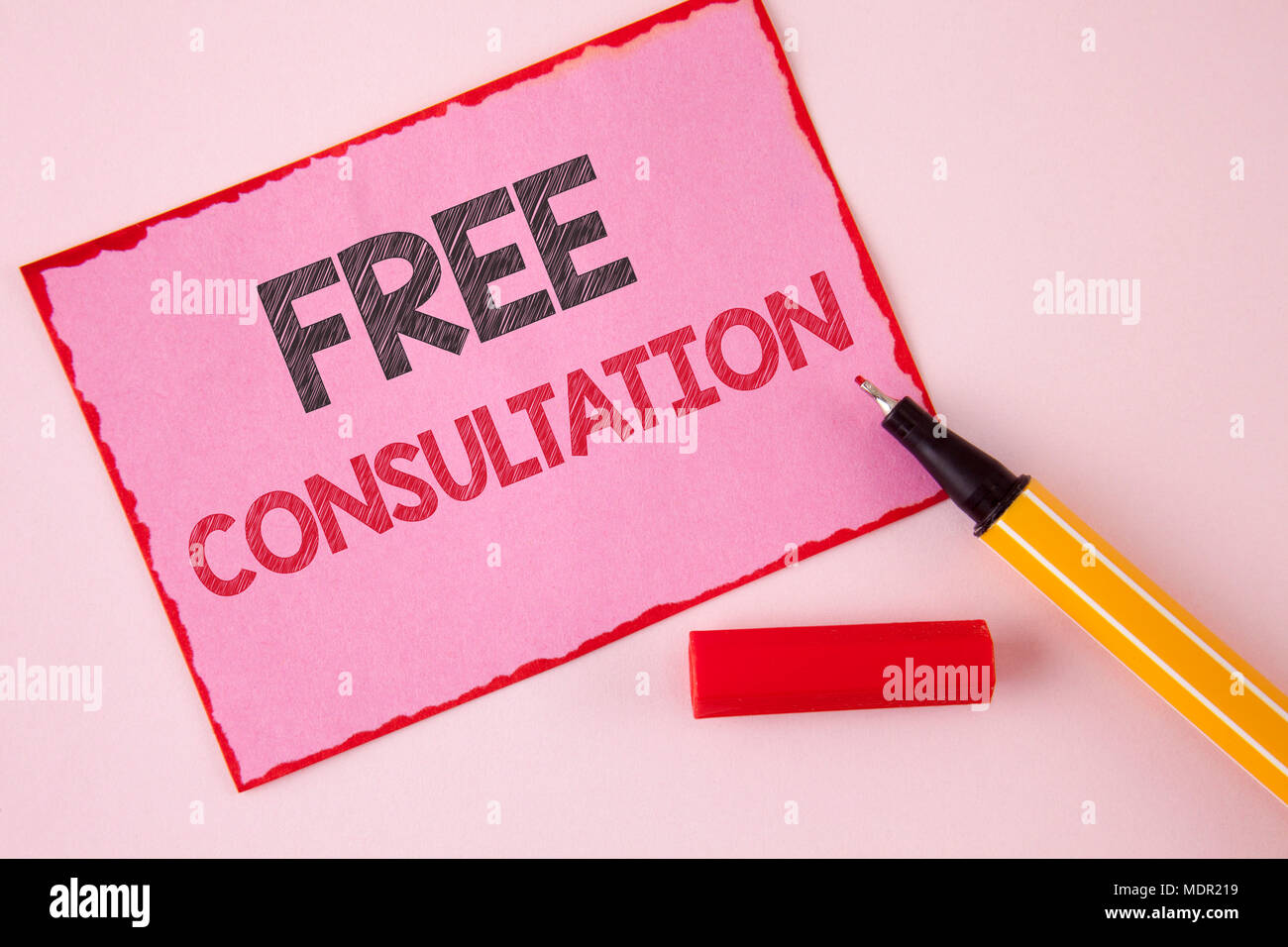 Text sign showing Free Consultation. Conceptual photo asking someone ...