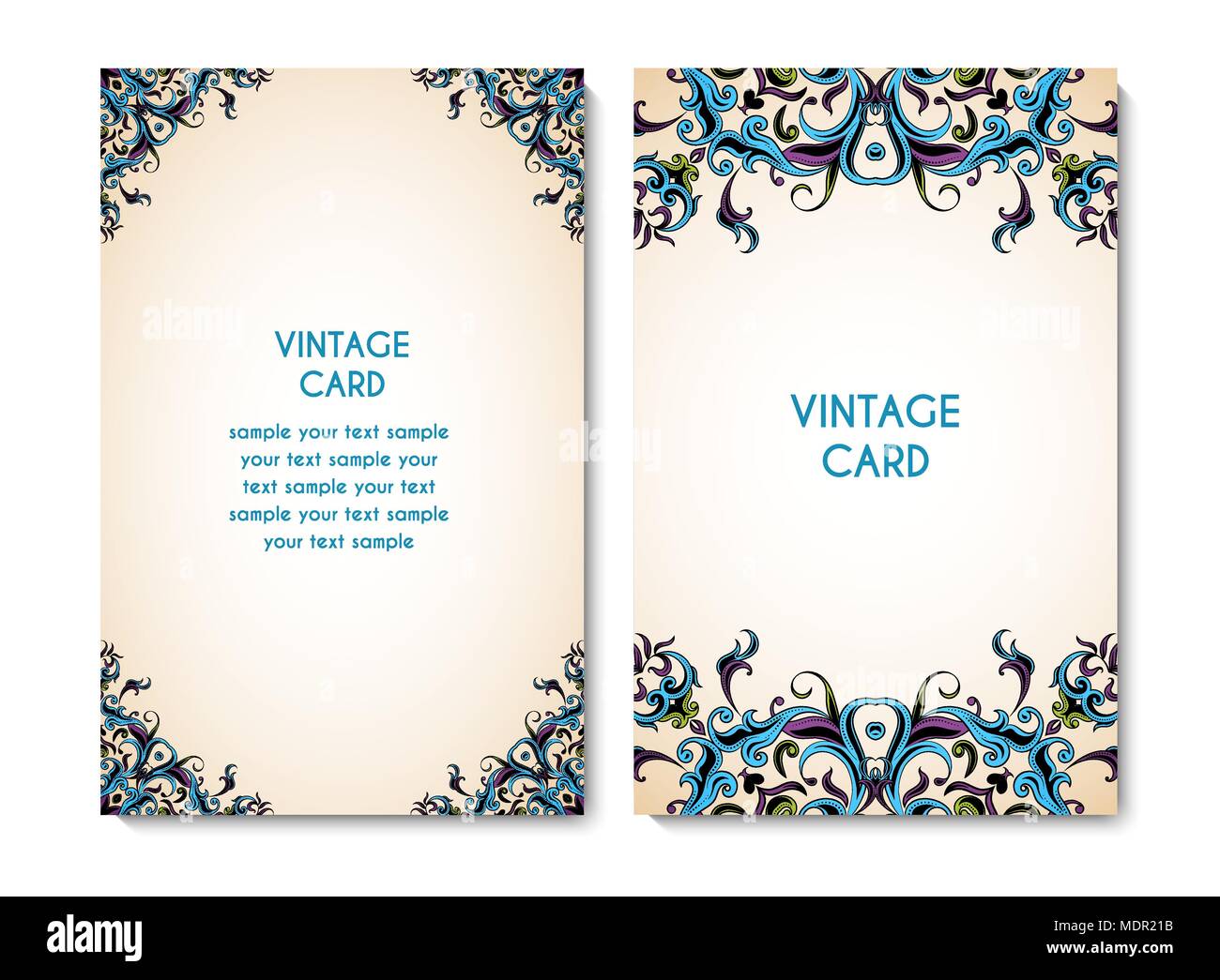 Vector invitation card Stock Vector Image & Art - Alamy