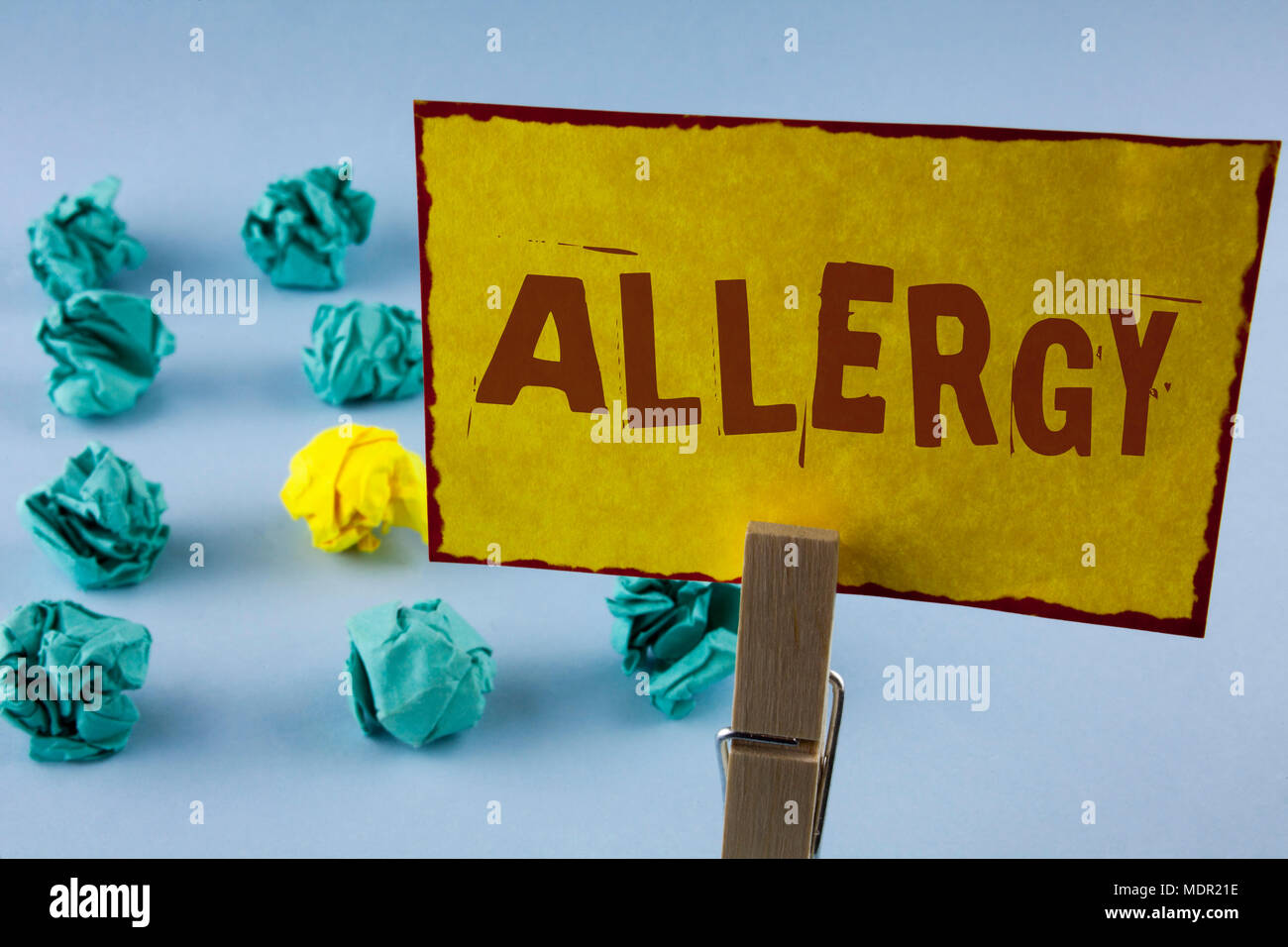 Word writing text Allergy. Business concept for damages in immunity due ...