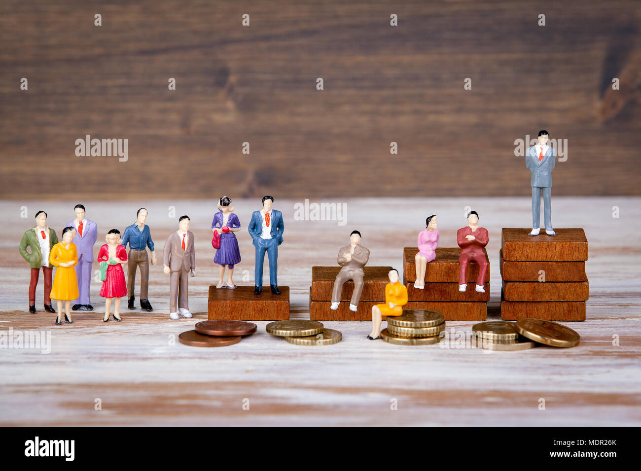 Career ladder. The future of work, competition and business background ...