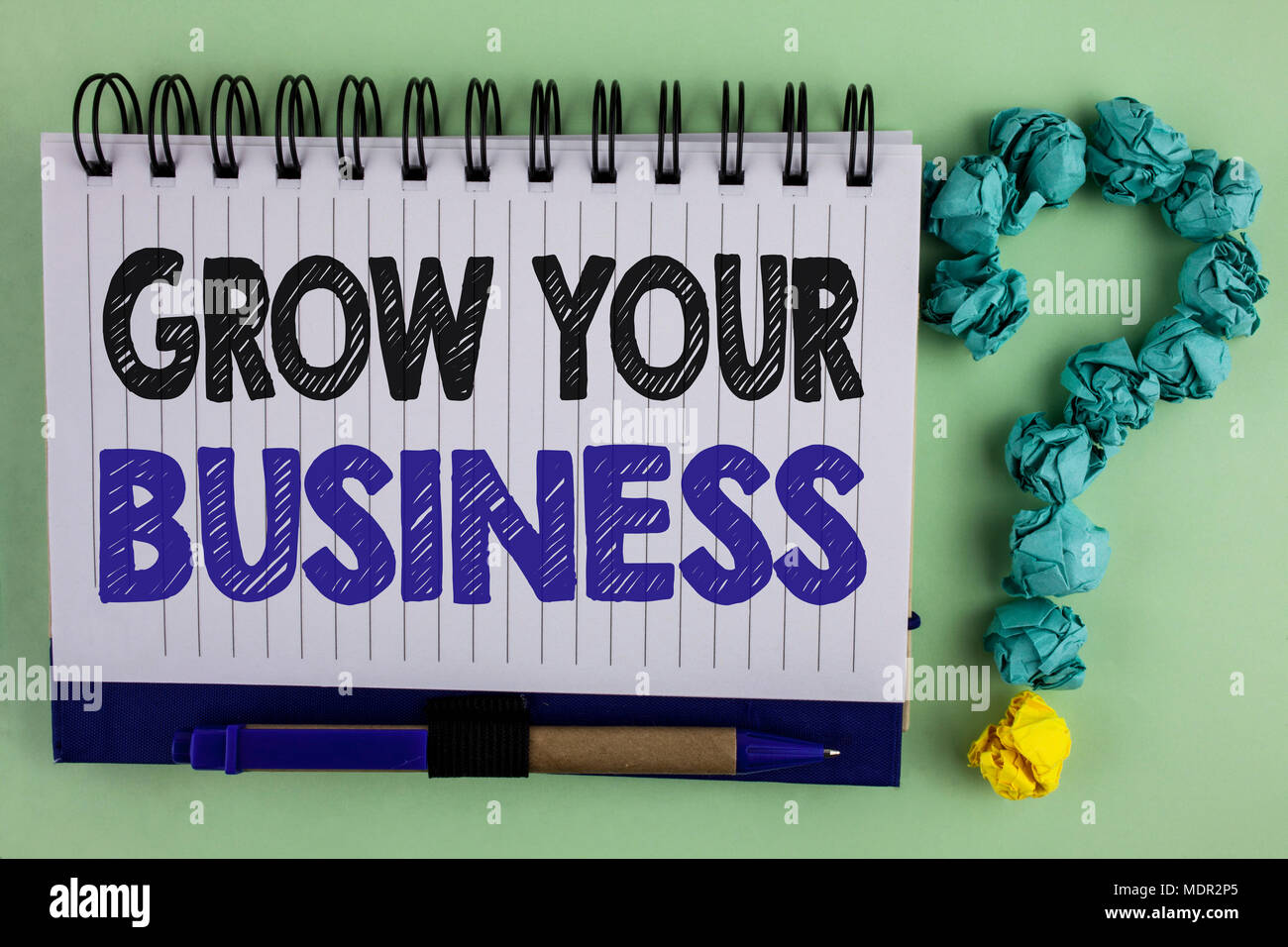 Writing note showing Grow Your Business. Business photo showcasing ...