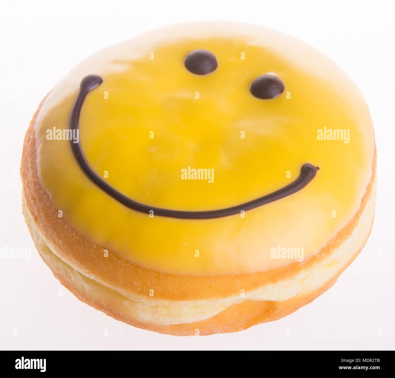 donut. happy face donut in background Stock Photo - Alamy