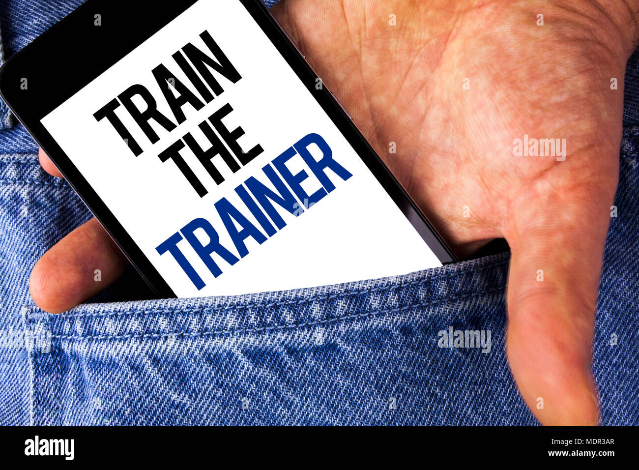 Writing note showing Train The Trainer. Business photo showcasing ...