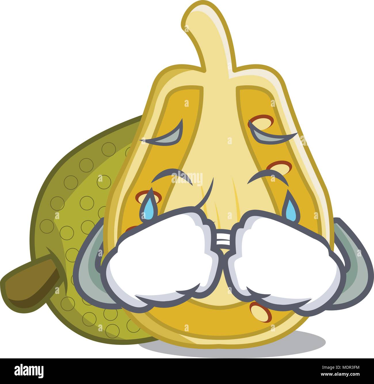 Crying jackfruit mascot cartoon style Stock Vector Image & Art - Alamy